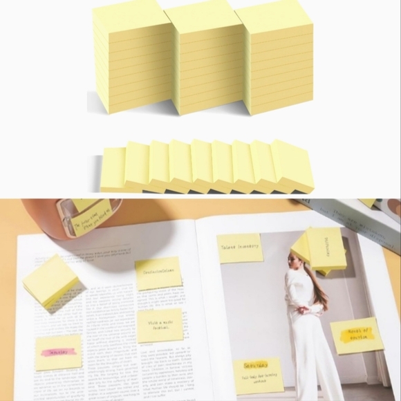 Eout | Office | New 200 Sheets Sticky Notes Pads 25 Pads 75 Sheets ...